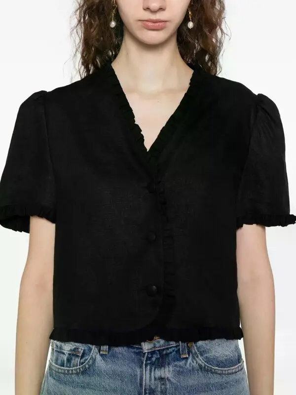 REFORMATION Bess Top - Black