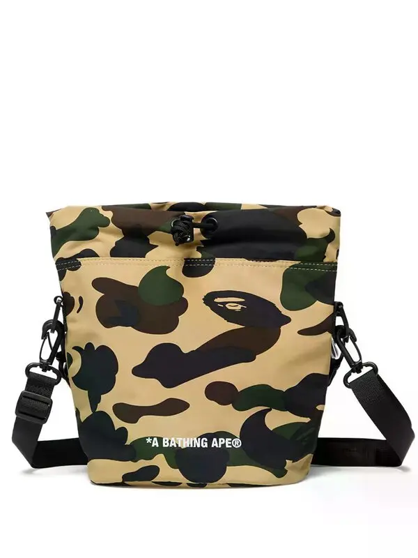 A BATHING APE Logo-embroidered Shoulder Bag