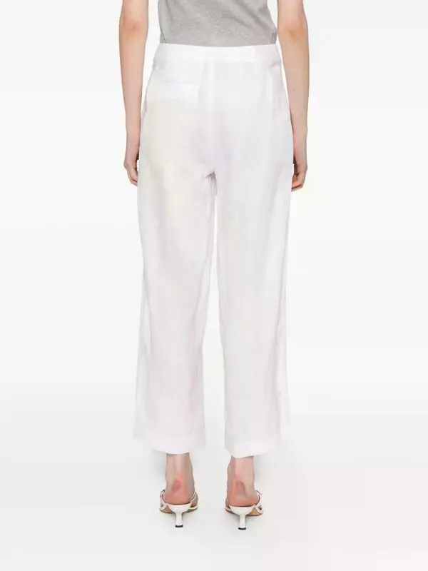 REFORMATION Joni Linen Cropped Trousers