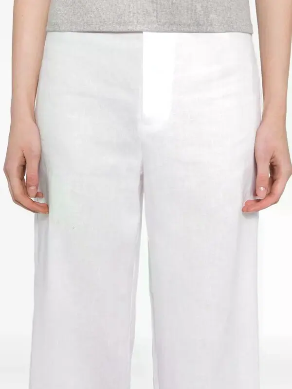 REFORMATION Joni Linen Cropped Trousers