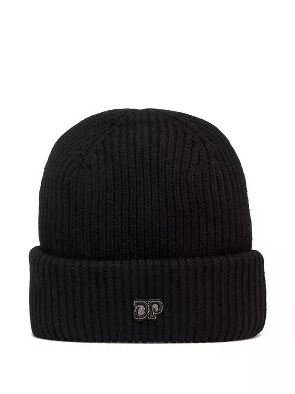 DAILY PAPER Logo-embroidered Beanie - Black