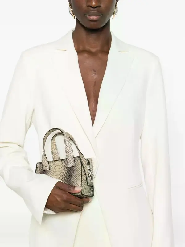 SAPIO Mini Pitone Tote Bag - Neutrals