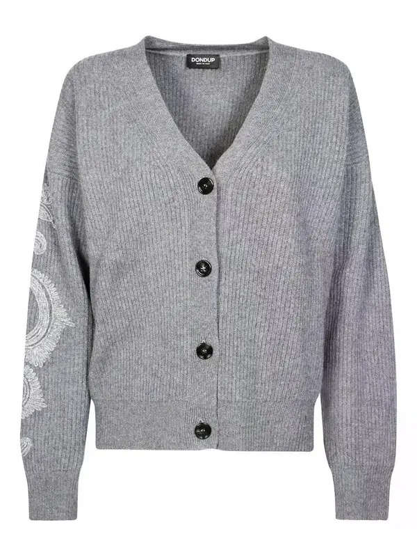DONDUP Embroidered Buttoned Cardigan