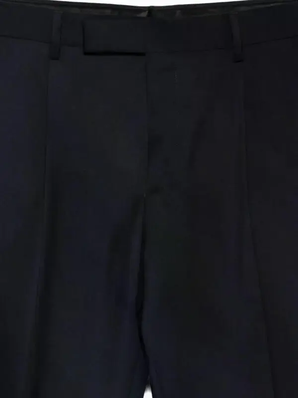 LARDINI Pleat-detail Trousers - Blue