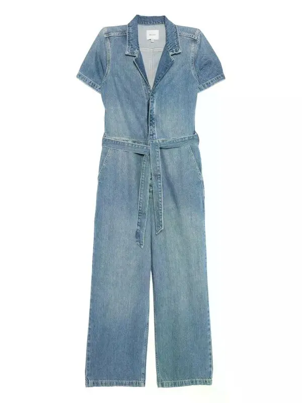 REFORMATION Graham Denim Jumpsuit - Blue