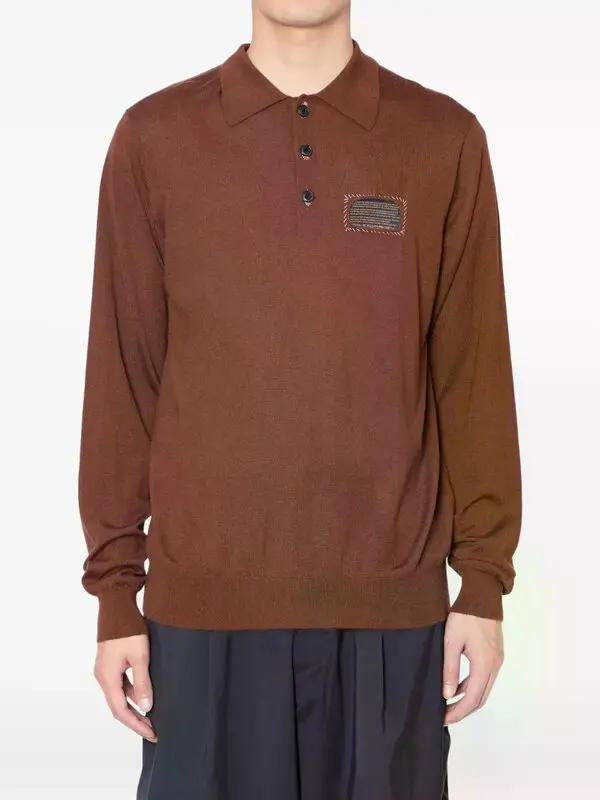 Kolor Long-sleeve Polo-neck Sweater
