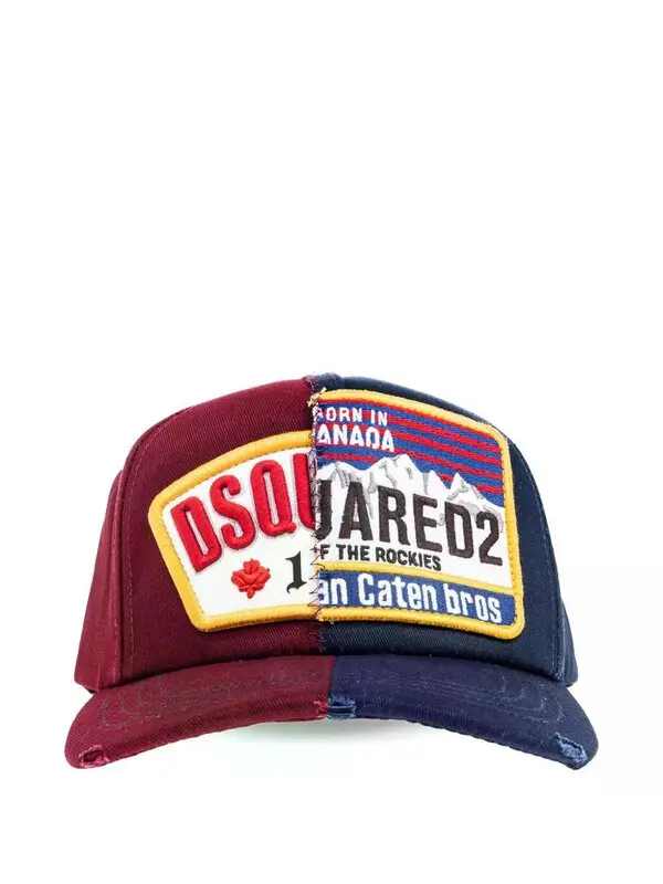 Dsquared2 Patchwork Cap - Red