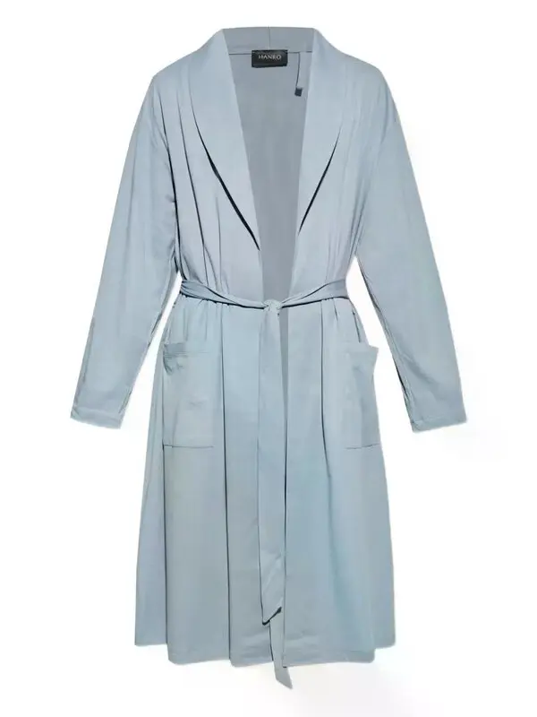Hanro Belted Pocket Robe - Blue