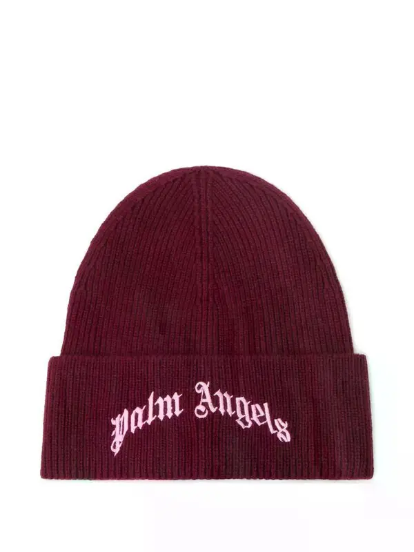 Palm Angels Logo Beanie - Red