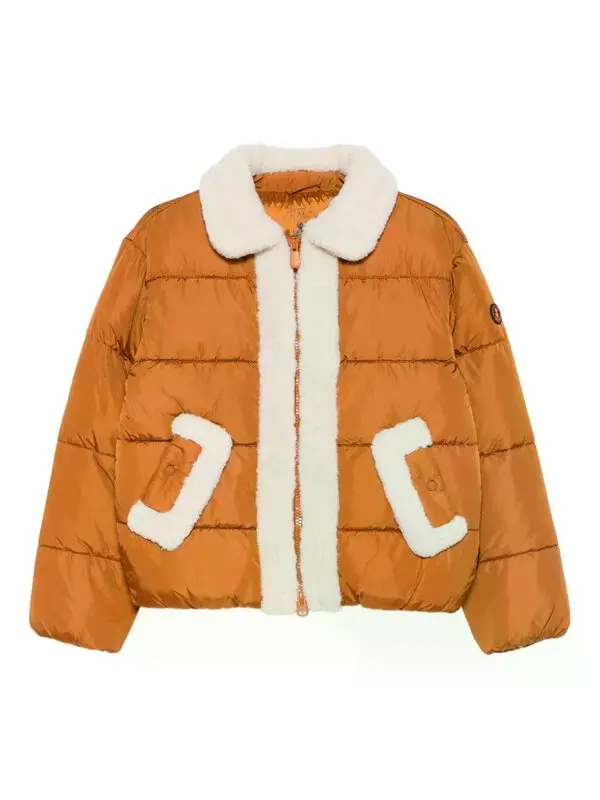 SAVE THE DUCK Faux-shearling Trim Jacket