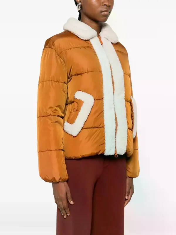 SAVE THE DUCK Faux-shearling Trim Jacket