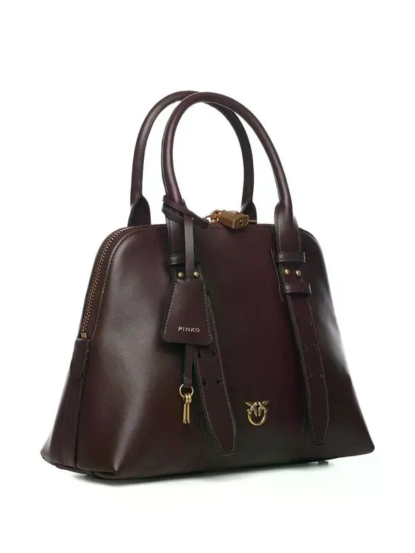 Pinko Medium Escape Leather Tote Bag