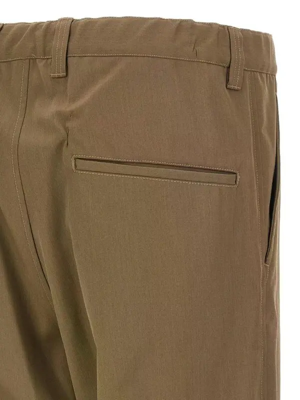 Mihara Yasuhiro Layered Wool Gabardine Trousers