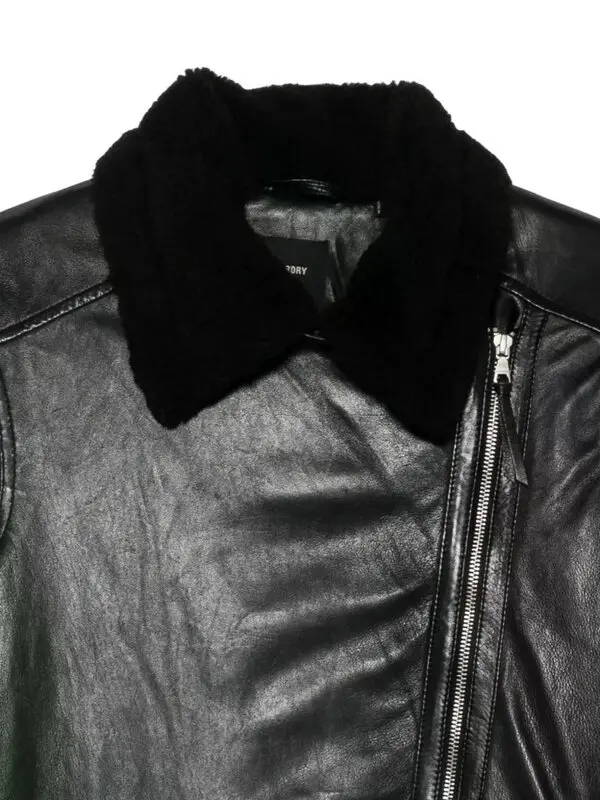 Superdry Shearling-collar Biker Jacket