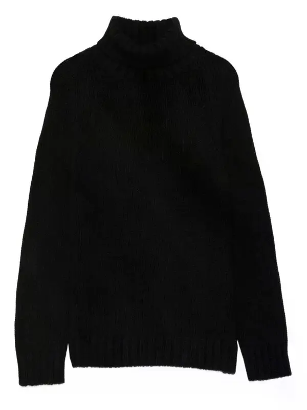 BASE Roll-neck Sweater - Black