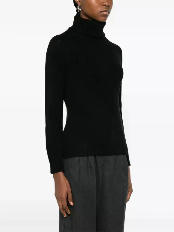 BASE Roll-neck Sweater - Black