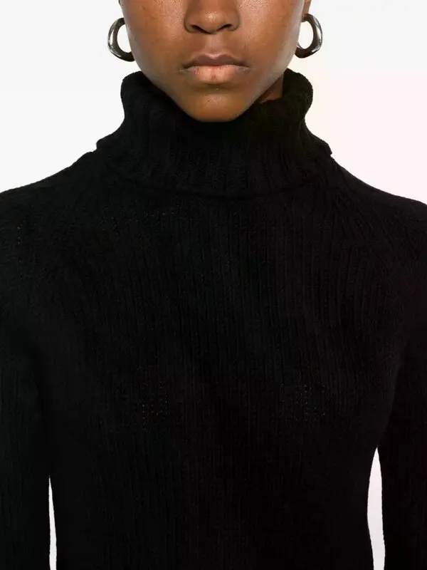 BASE Roll-neck Sweater - Black
