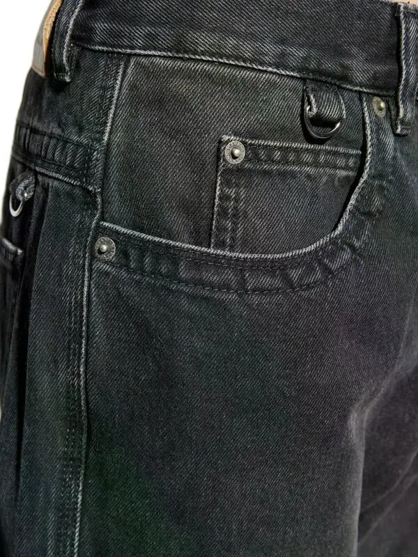 MARANT Buttoned Denim Jeans - Black