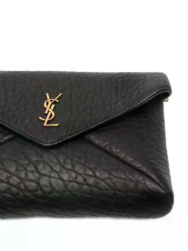 Saint Laurent Logo-plaque Shoulder Bag - Black