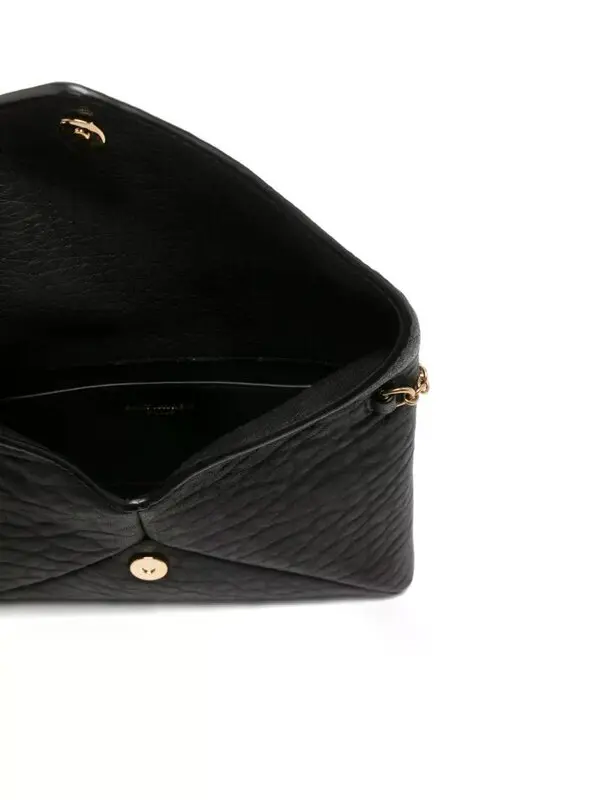Saint Laurent Logo-plaque Shoulder Bag - Black