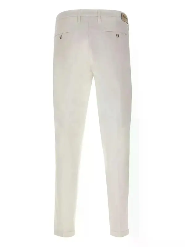 RE-HASH Murcha Welt-pocket Turn-up Trousers - White