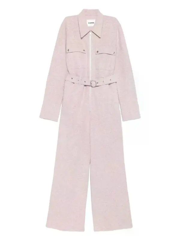 JIL SANDER Belted Jumpsuit - Pink