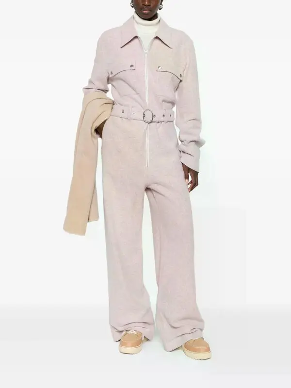 JIL SANDER Belted Jumpsuit - Pink