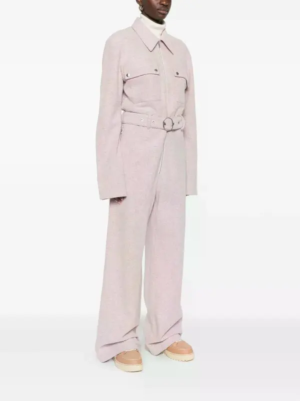 JIL SANDER Belted Jumpsuit - Pink
