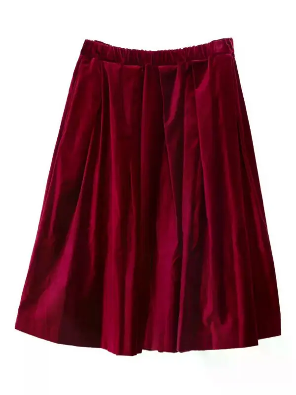 Comme Des Garçons Pleated Midi Skirt