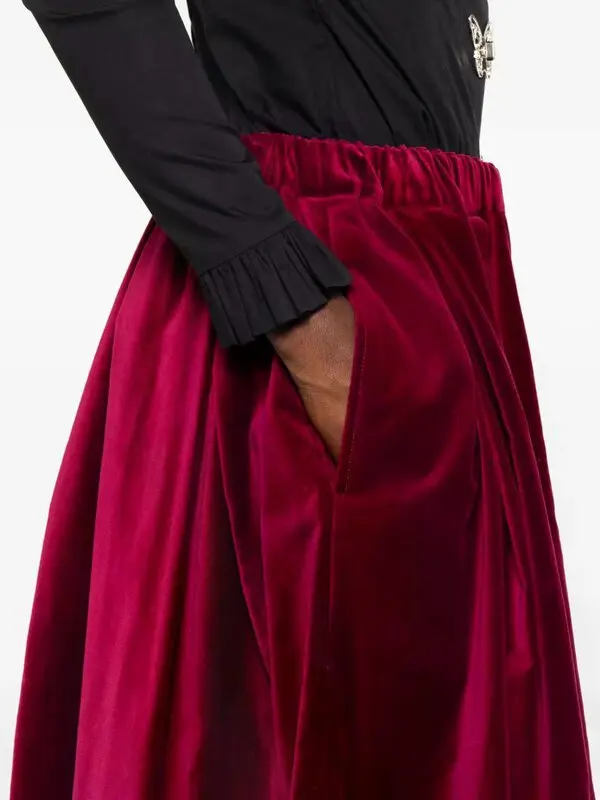 Comme Des Garçons Pleated Midi Skirt