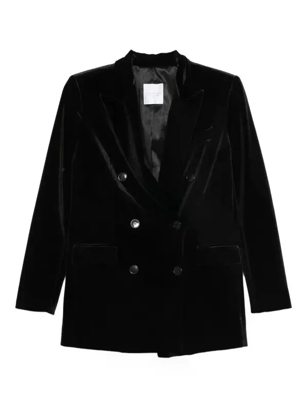 CENERE GB Velvet Double-breasted Blazer