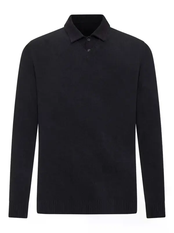 ROBERTO COLLINA Buttoned Cotton-piquet Polo Shirt