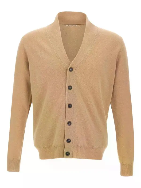 KANGRA Shawl Collar Button Cardigan