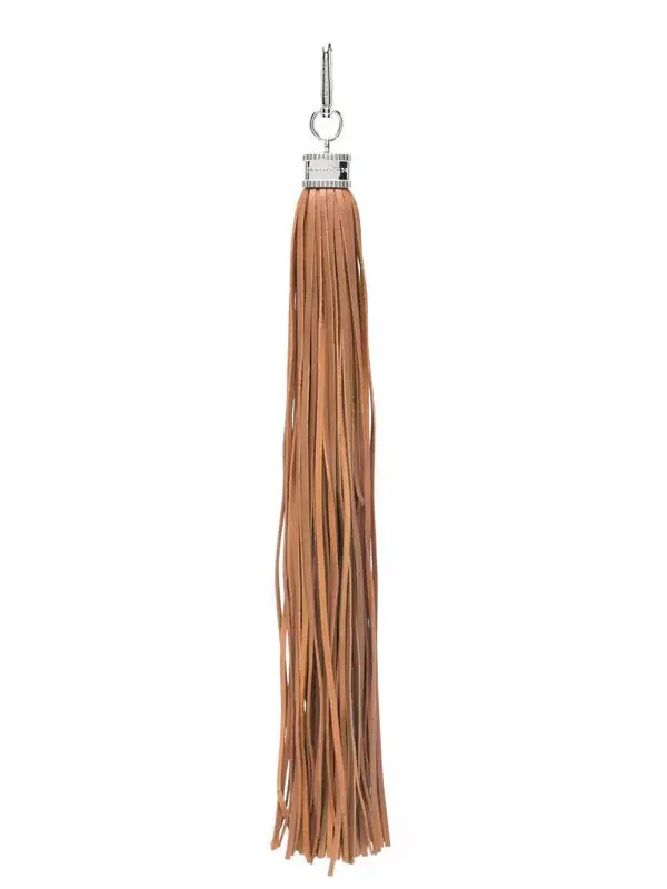 Alexander McQueen Leather Tassel Charm - Brown