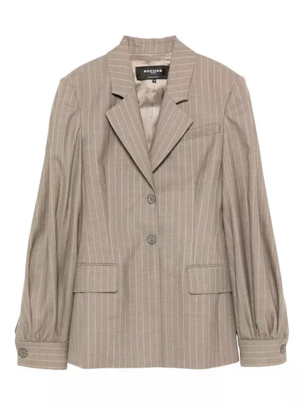 Rochas Striped Virgin-wool Blazer