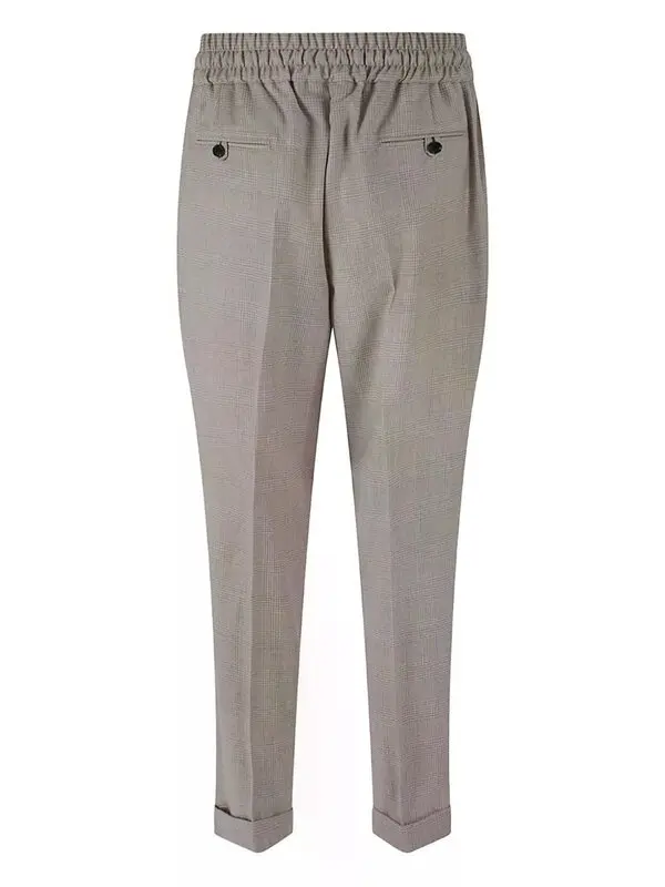 Kiton Check Pattern Trousers