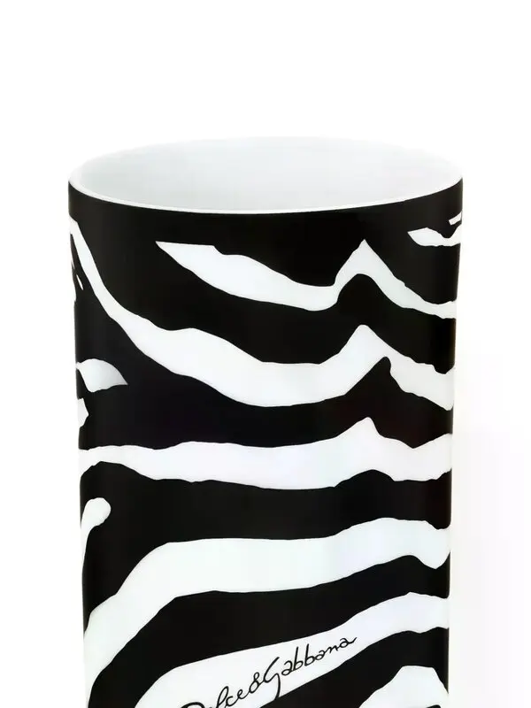 Dolce & Gabbana Cylindrical Zebra Vase