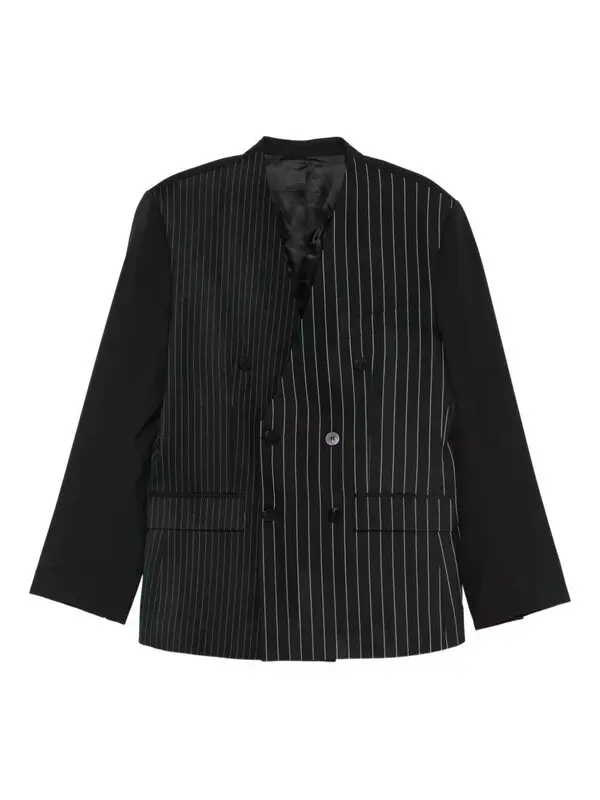 ERNEST W. BAKER Pinstripe Double-breasted Blazer