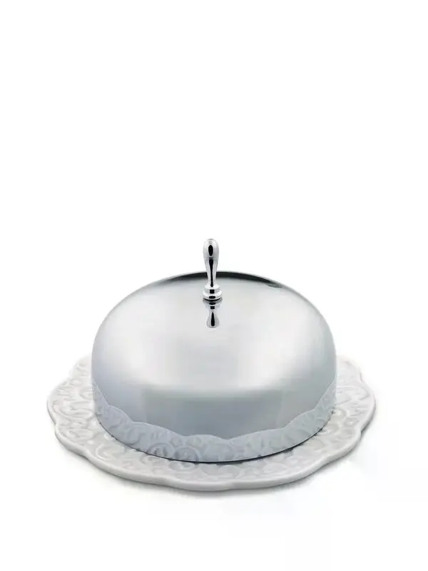 ALESSI Butter Dish - Silver