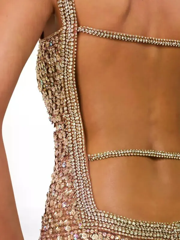 Jenny Packham Sequin-embellished Maxi Dress - Neutrals