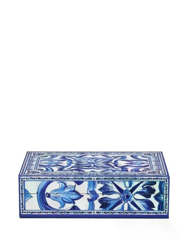 Dolce & Gabbana Large Decorated Trinket Box - Blue