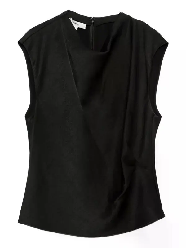 Vince Sleeveless Draped Blouse