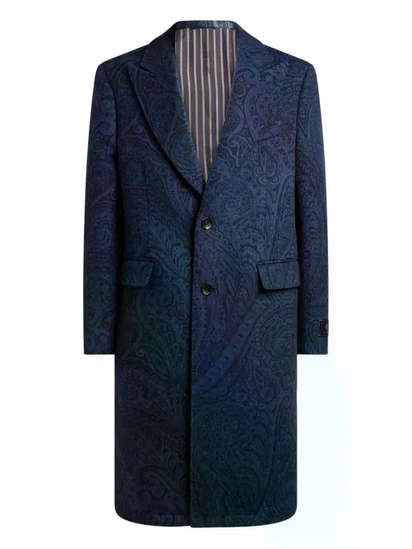 Etro Paisley-jacquard Overcoat
