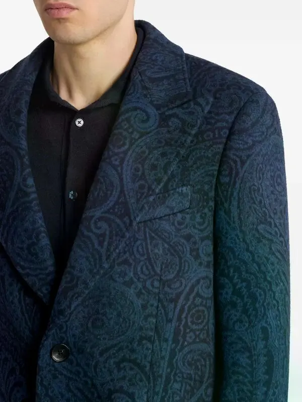 Etro Paisley-jacquard Overcoat