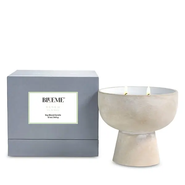 BLUEME Renew Ivy & Rose Soy Blend Candle 12 Oz - No Color