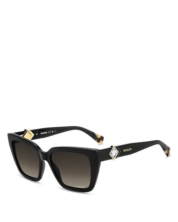 Missoni Gradient Square Sunglasses - Black