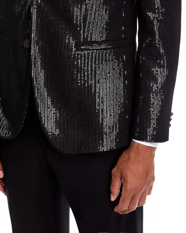 Hugo Arti Sequin Notch Extra Slim Fit Dinner Jacket