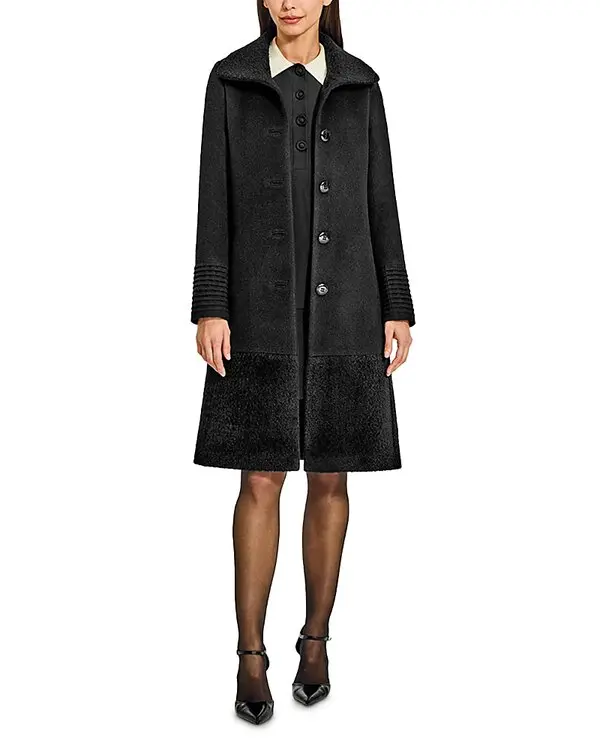 Sentaler Boucle Empire Waist A-line Coat