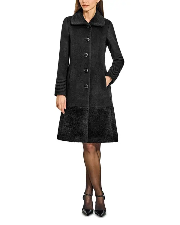 Sentaler Boucle Empire Waist A-line Coat