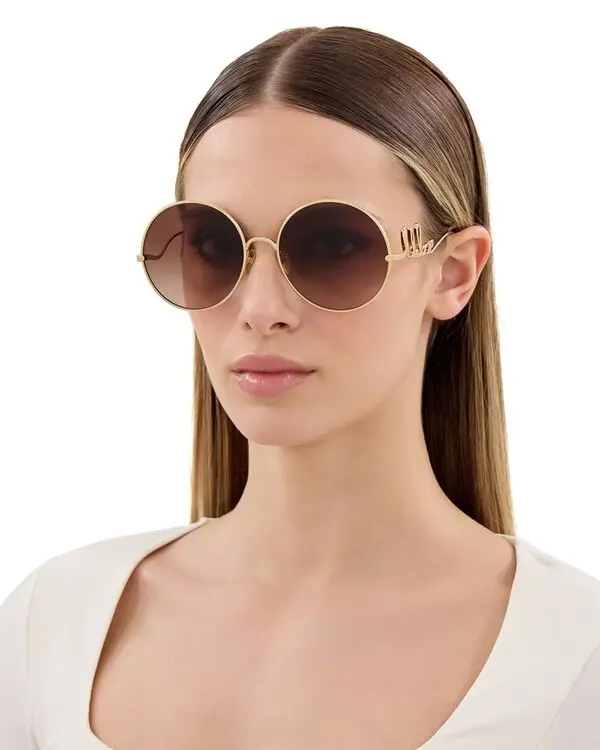 Chloé Round Sunglasses, 60mm